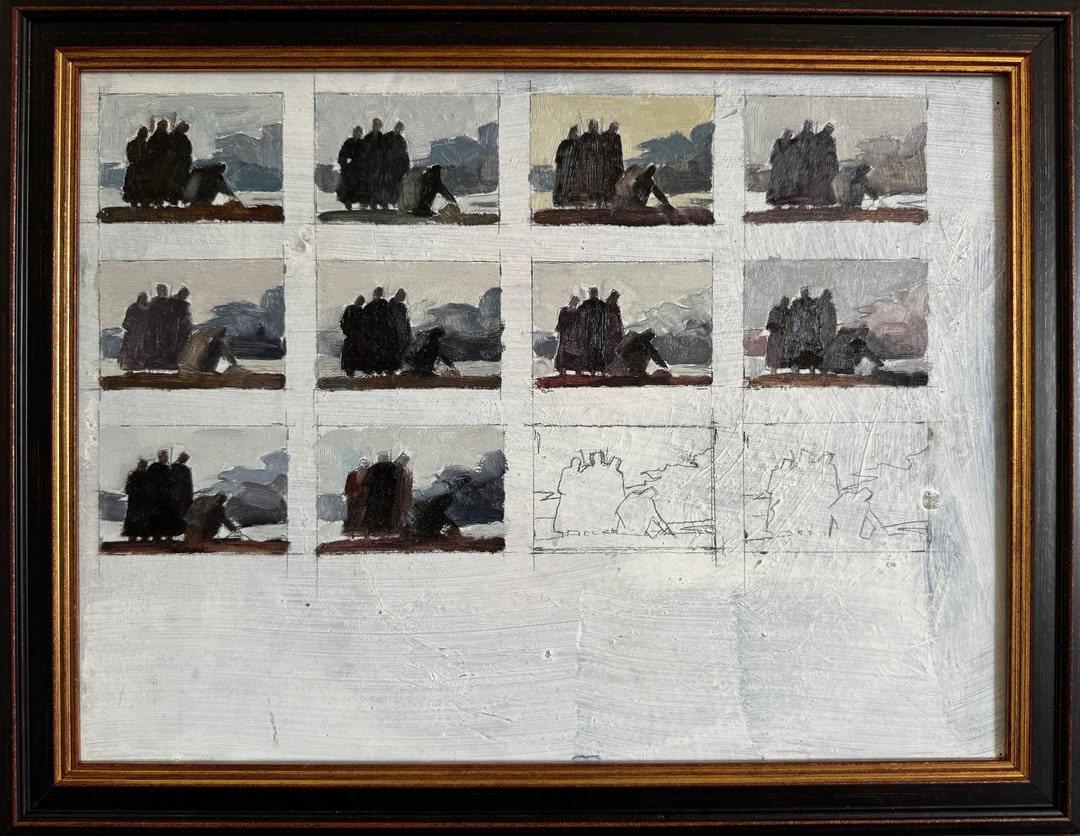 Gribok D., Bright Impressionistic Oil Painting "sketches for a Battle ...