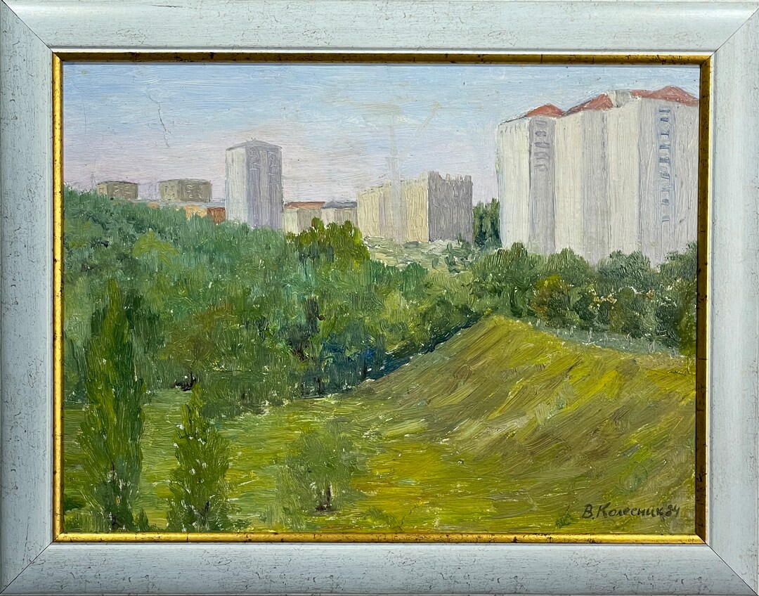 Bright Impressionism Oil Painting "new District of Kyiv" Original ...