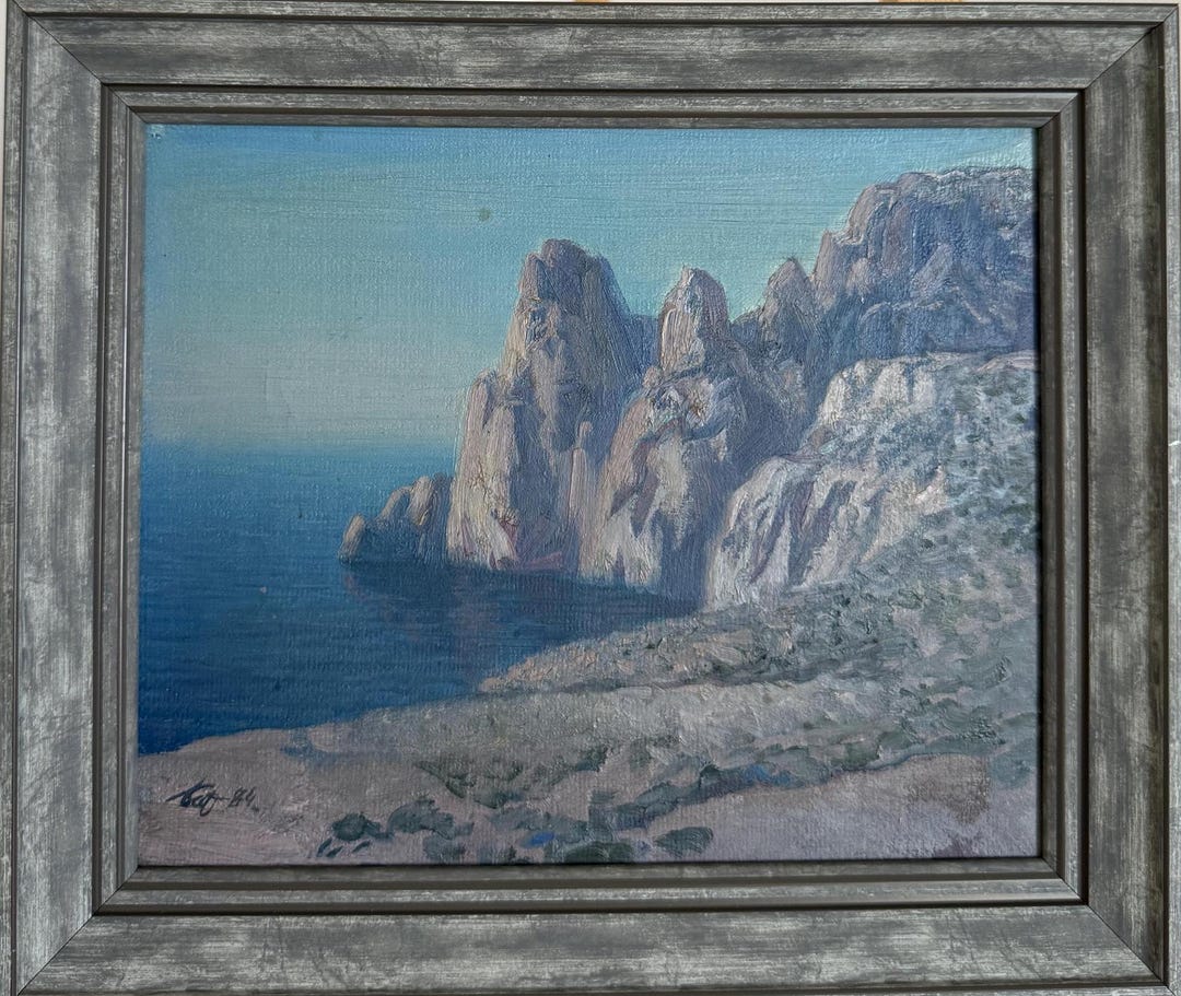 Baranovsky Dmitry, Bright Oil Painting Impressionism "rocky Coast of ...