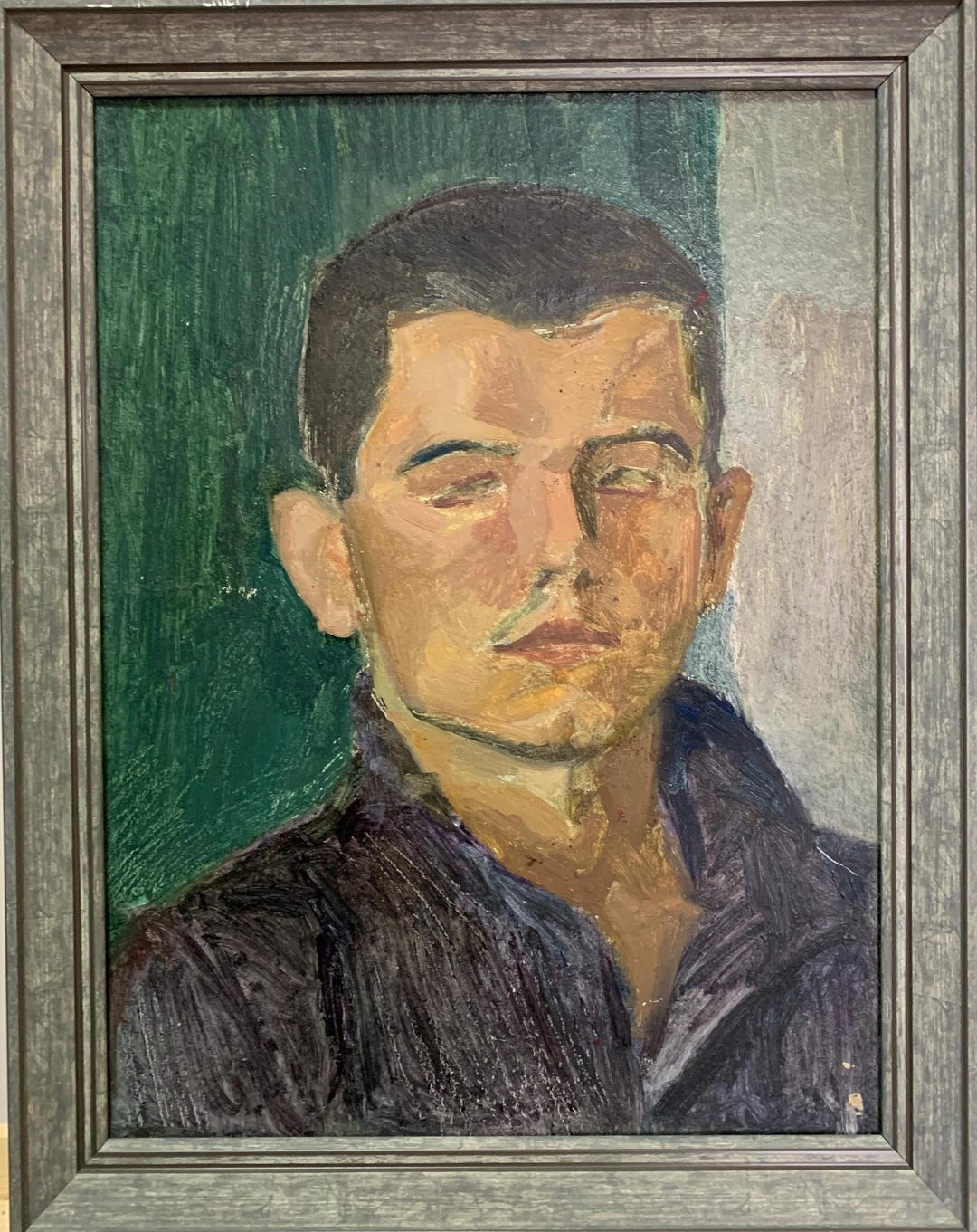 Revutskiy, Bright Realistic Oil Painting "daring Boy" Original Oil ...