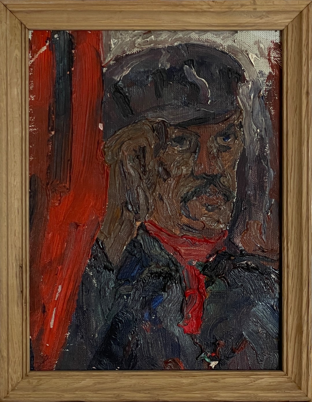 Gribok Dmitry, Bright Oil Painting portrait of Responsible Party Worker ...