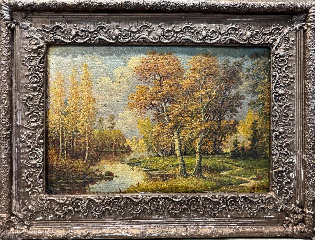 Rudnev N., Bright Expressionism Oil Painting "golden Autumn" Original ...