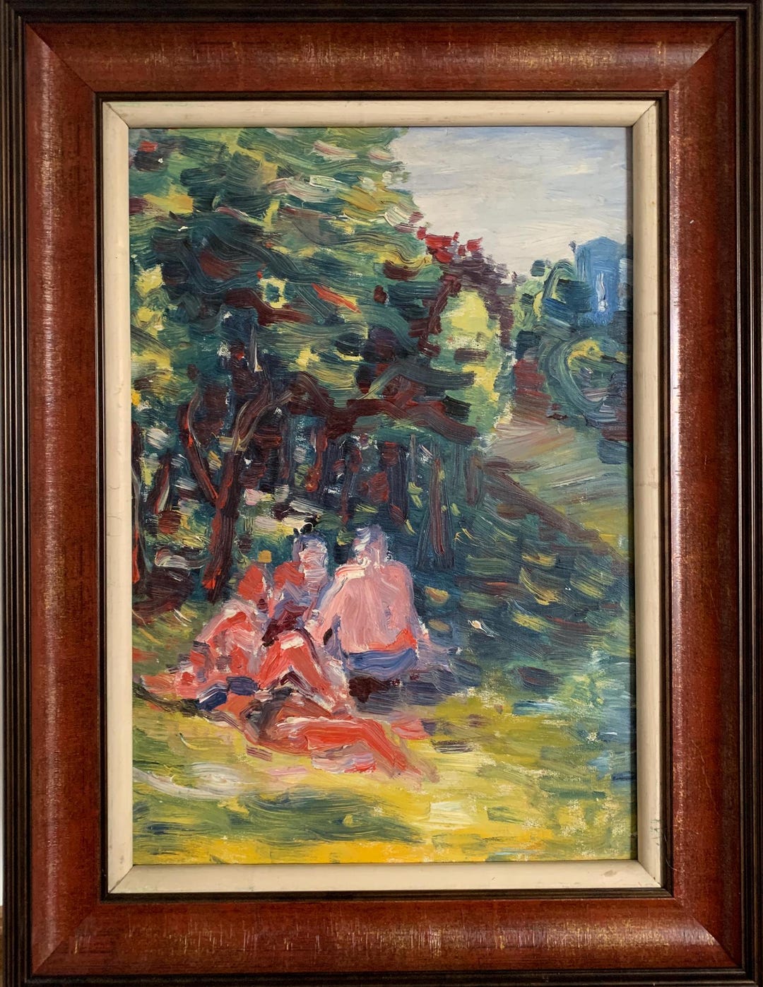 Bright Expressionism Oil Painting "summer in Nature" Original Vintage ...