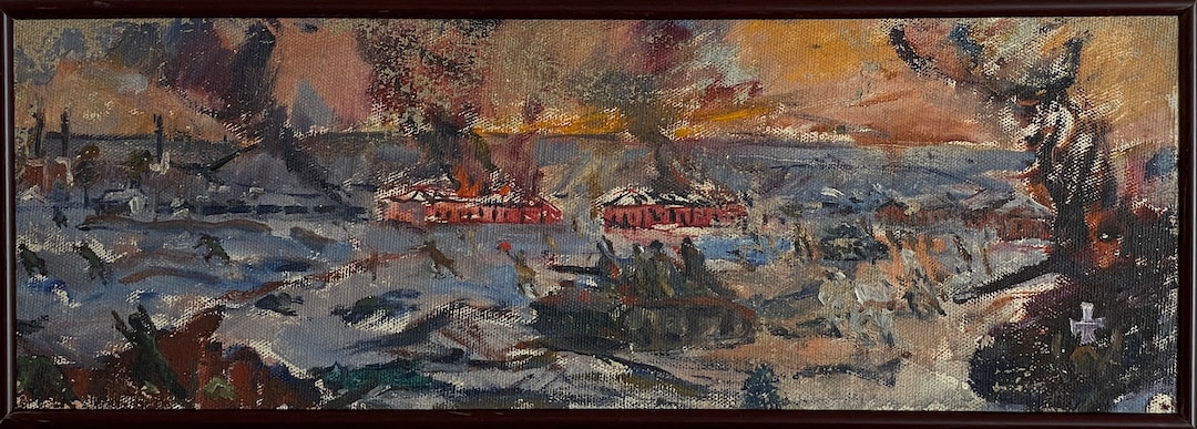 Gribok Dmitry, Bright Oil Painting "panorama of the Winter Battle for ...