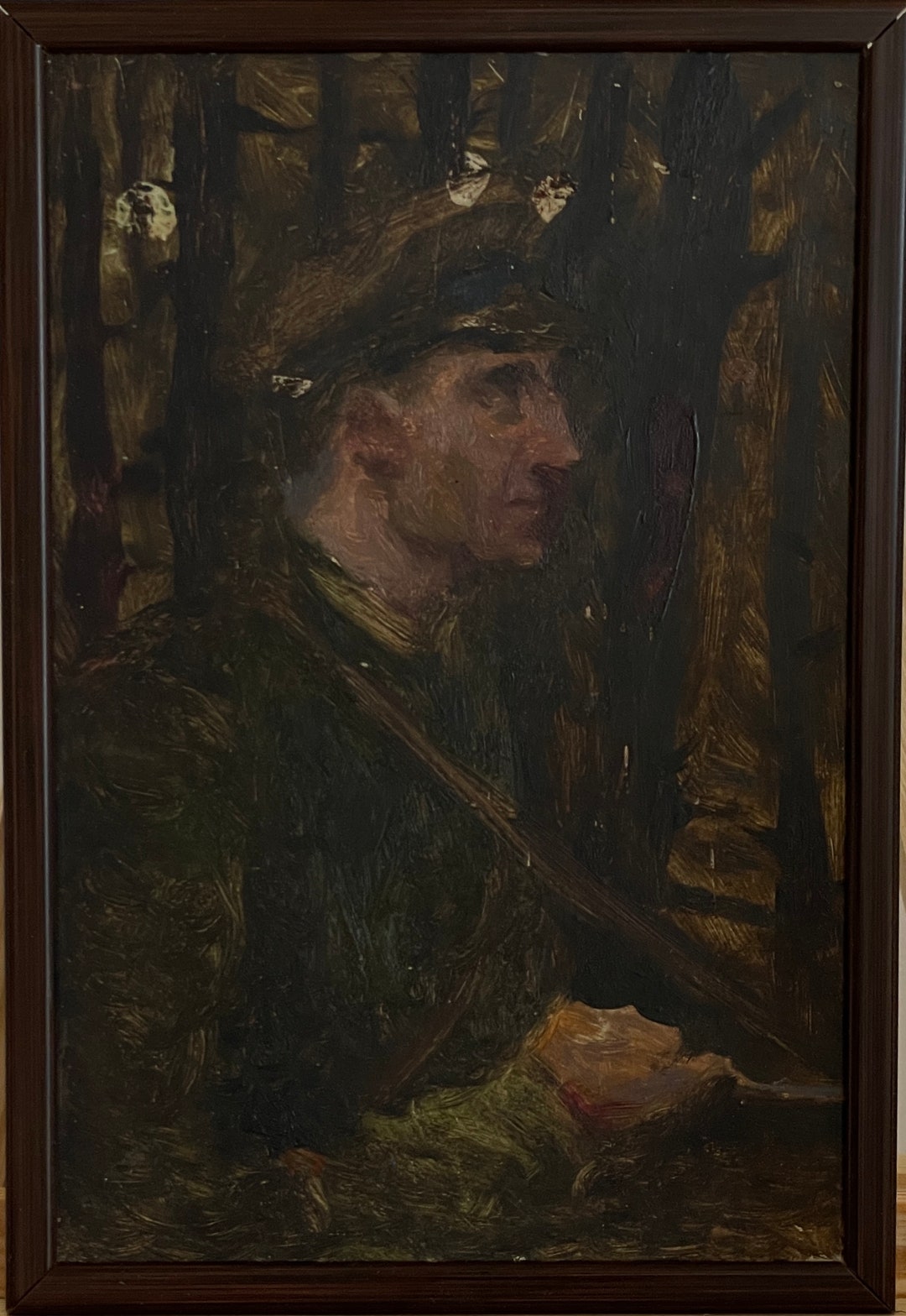 Bright Impressionism Oil Painting portrait of a UPA Warrior Original ...