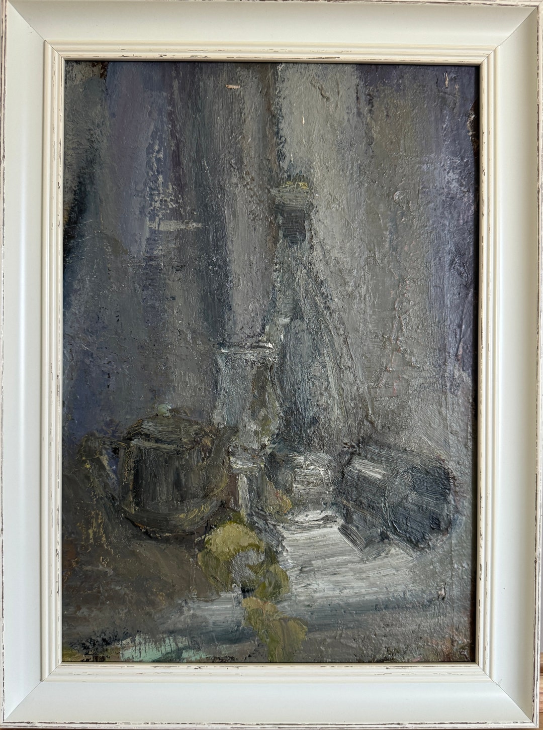 Smelova Kristina, Bright Impressionist Oil Painting "grey Still Life ...