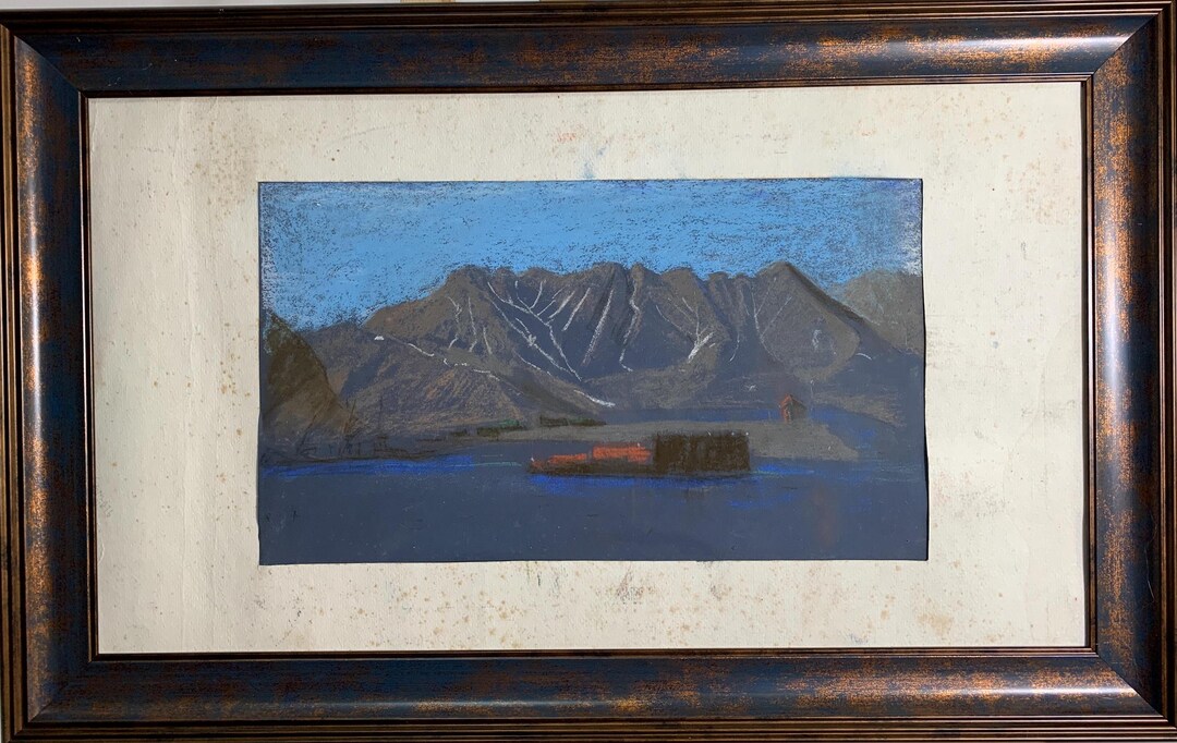 Gribok Dmitry, Bright Expressionist Pastel Painting "sea in Kamchatka ...