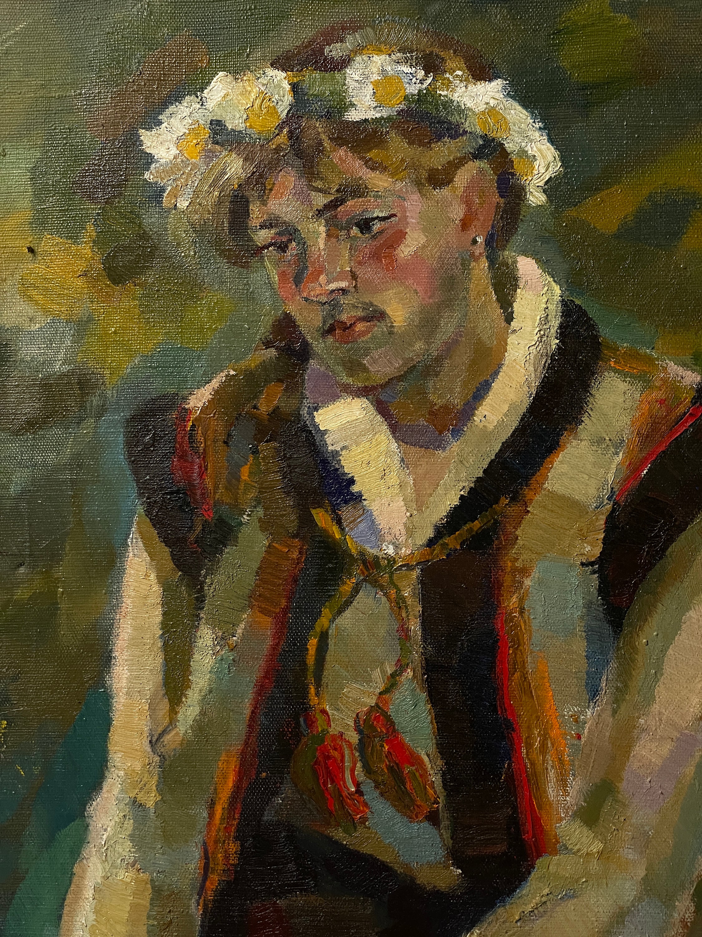 Bright Impressionism Oil Painting "portrait of Young Youth" Original ...