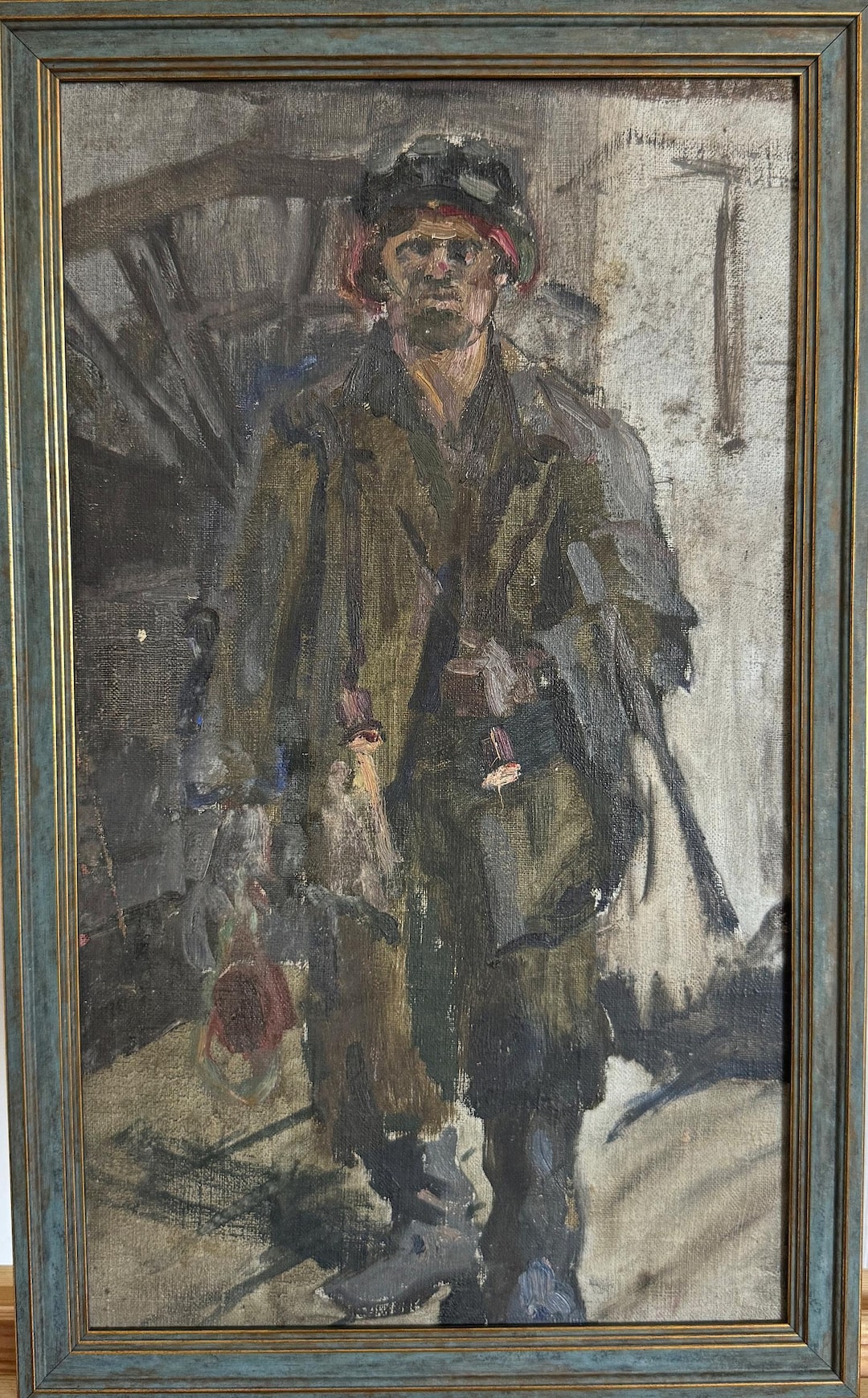 Gribok Dmitry, Bright Impressionist Oil Painting "portrait of a Miner ...