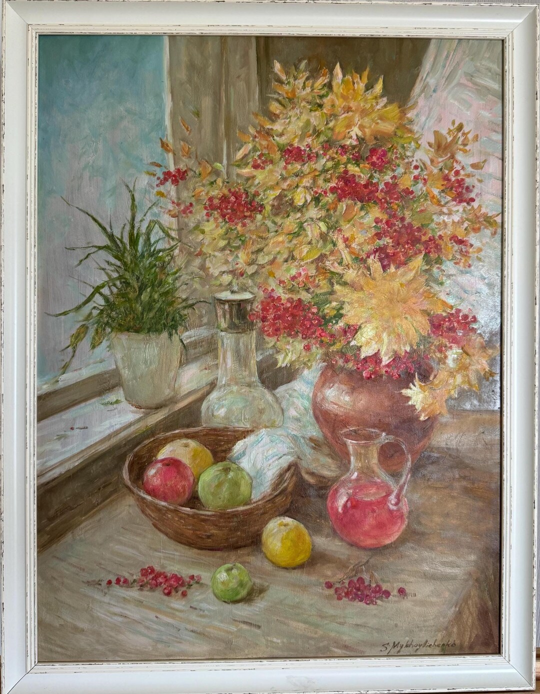 Mikhailichenko S., Impressionistic Oil Painting "autumn Still Life ...