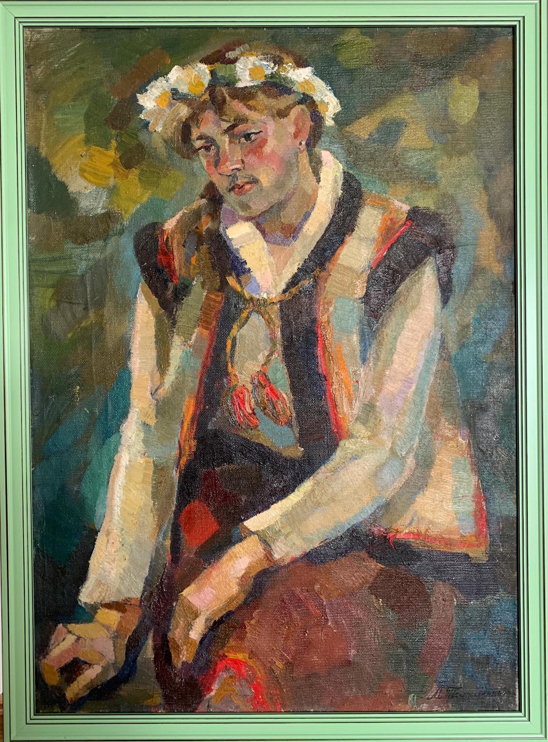 Bright Impressionism Oil Painting "portrait of Young Youth" Original ...