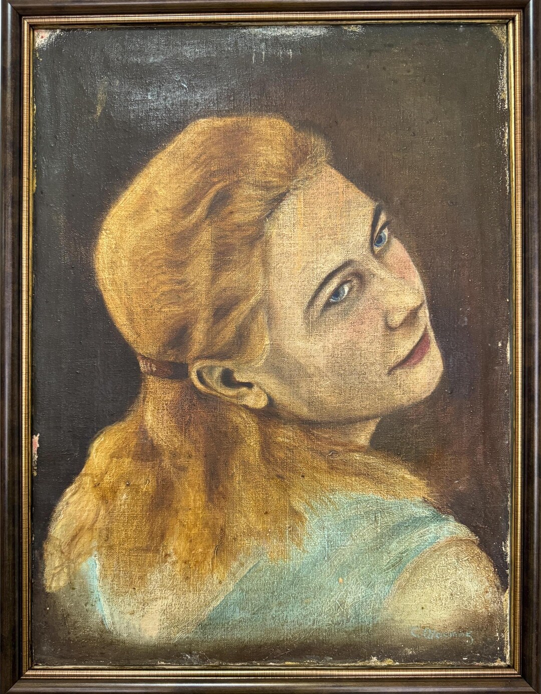 Vintage Oil Painting, "antiq Portrait of His Student", Sobachko-shostak ...