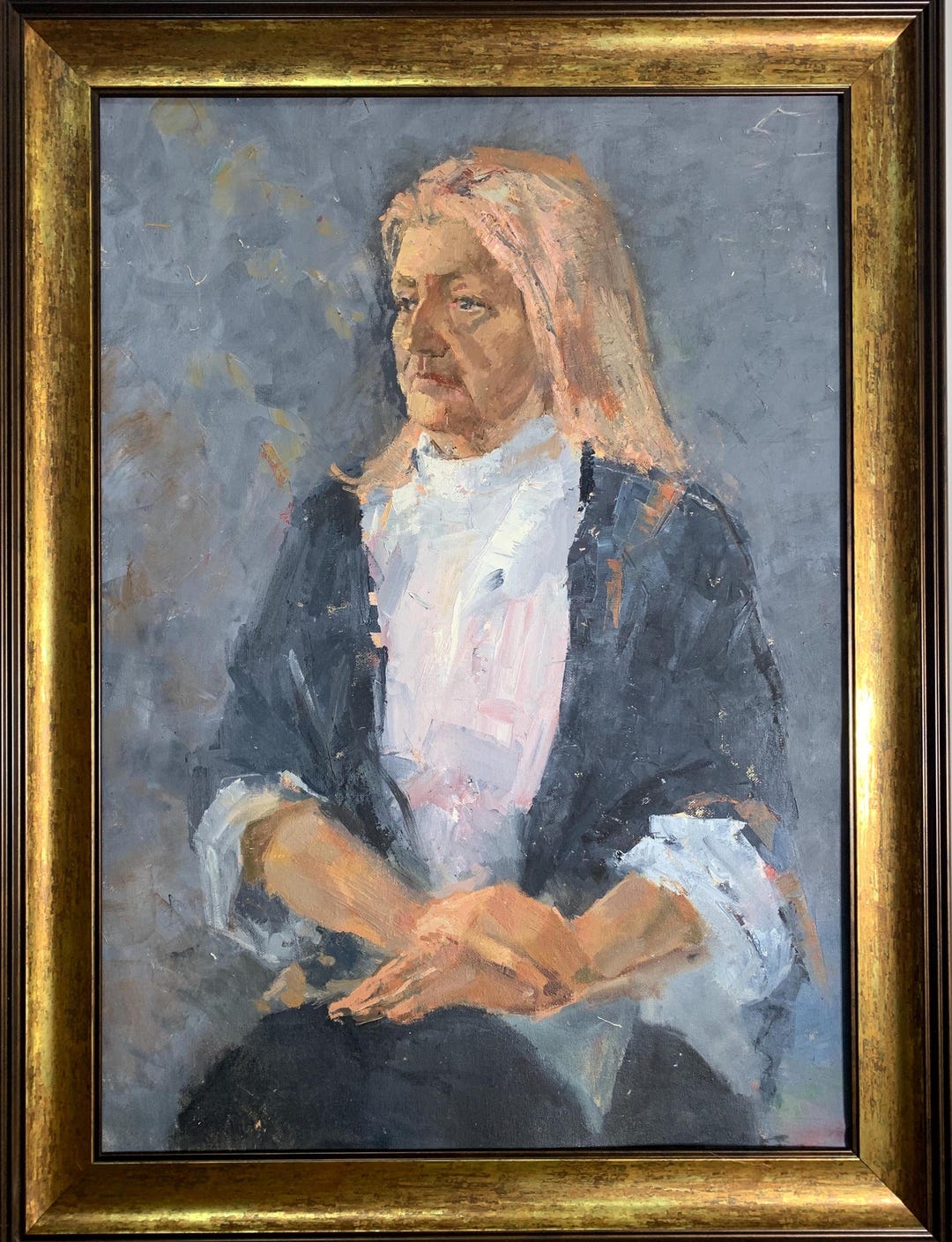 Levitskaya, Bright Impressionistic Painting "portrait of a Village ...