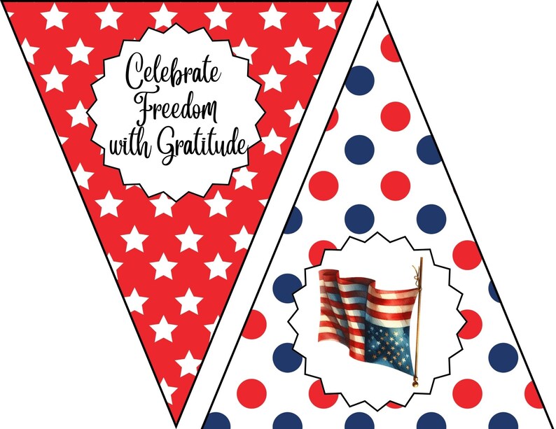 Patriotic Party Banner for 4th of July, Memorial Day, Veterans Day ...