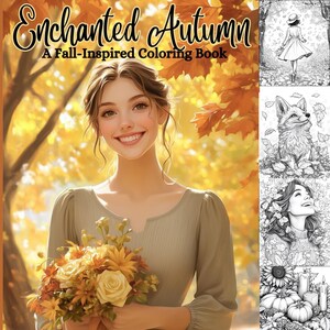 Enchanted Autumn Coloring Pages for Adults and Teens fall Coloring ...
