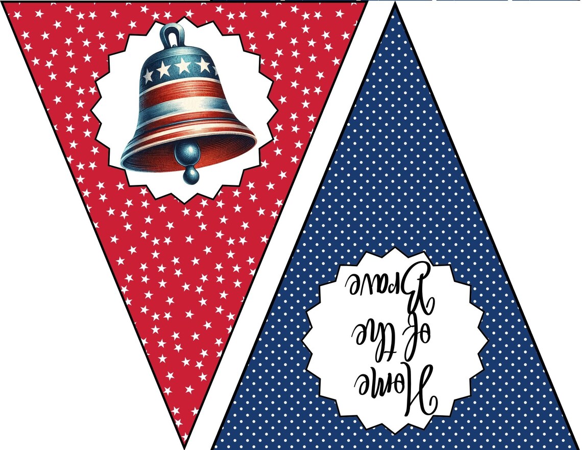 Patriotic Party Banner for 4th of July, Memorial Day, Veterans Day ...