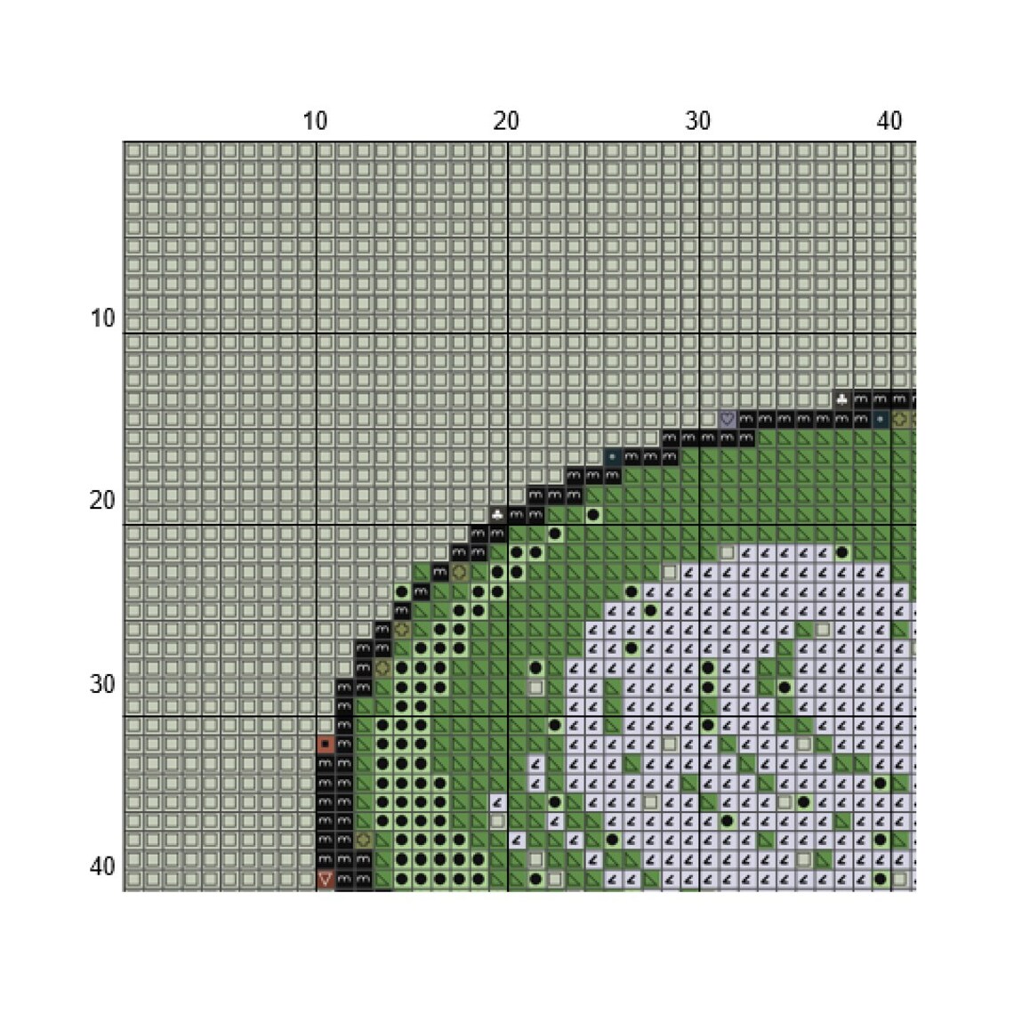 Cross Stitch Chart – a Matcha Latte, Aesthetic & Cozy Coffee Shop Drink ...