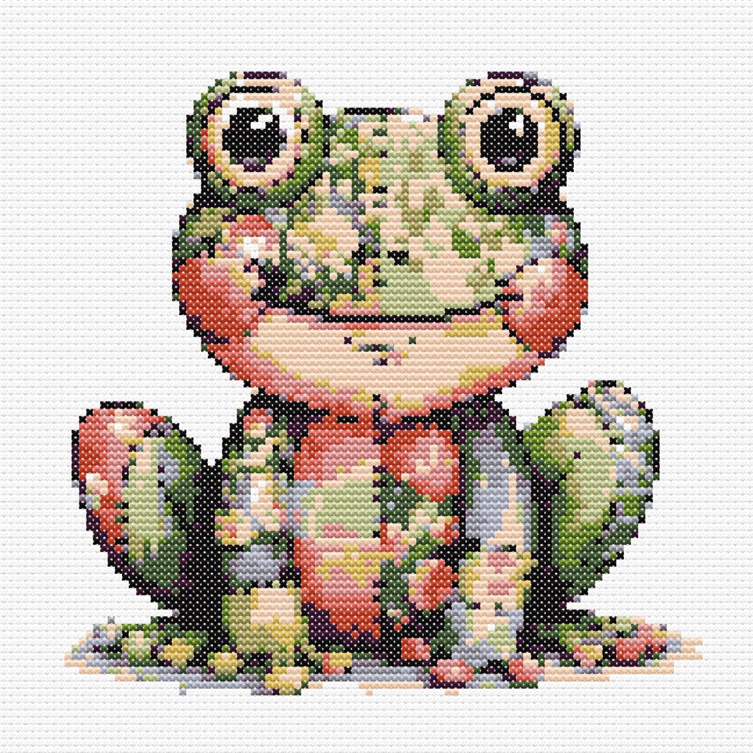 Cross Stitch Chart – Textile Frog. Patchwork Sewing. for Beginners, PDF ...