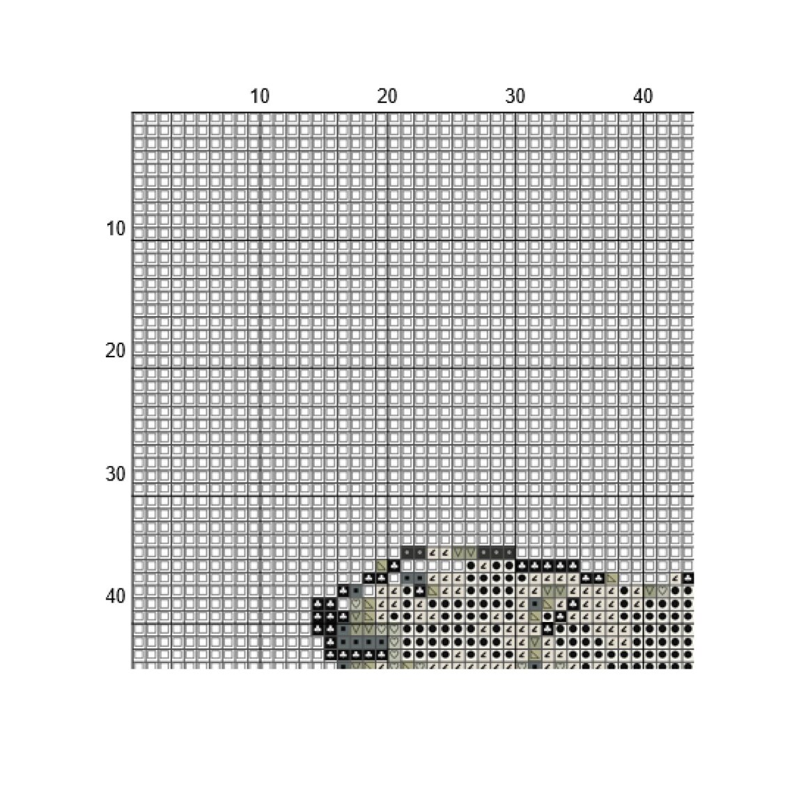 Cross Stitch Chart – a Nature Design of a Polar Bear Exploring, PDF ...