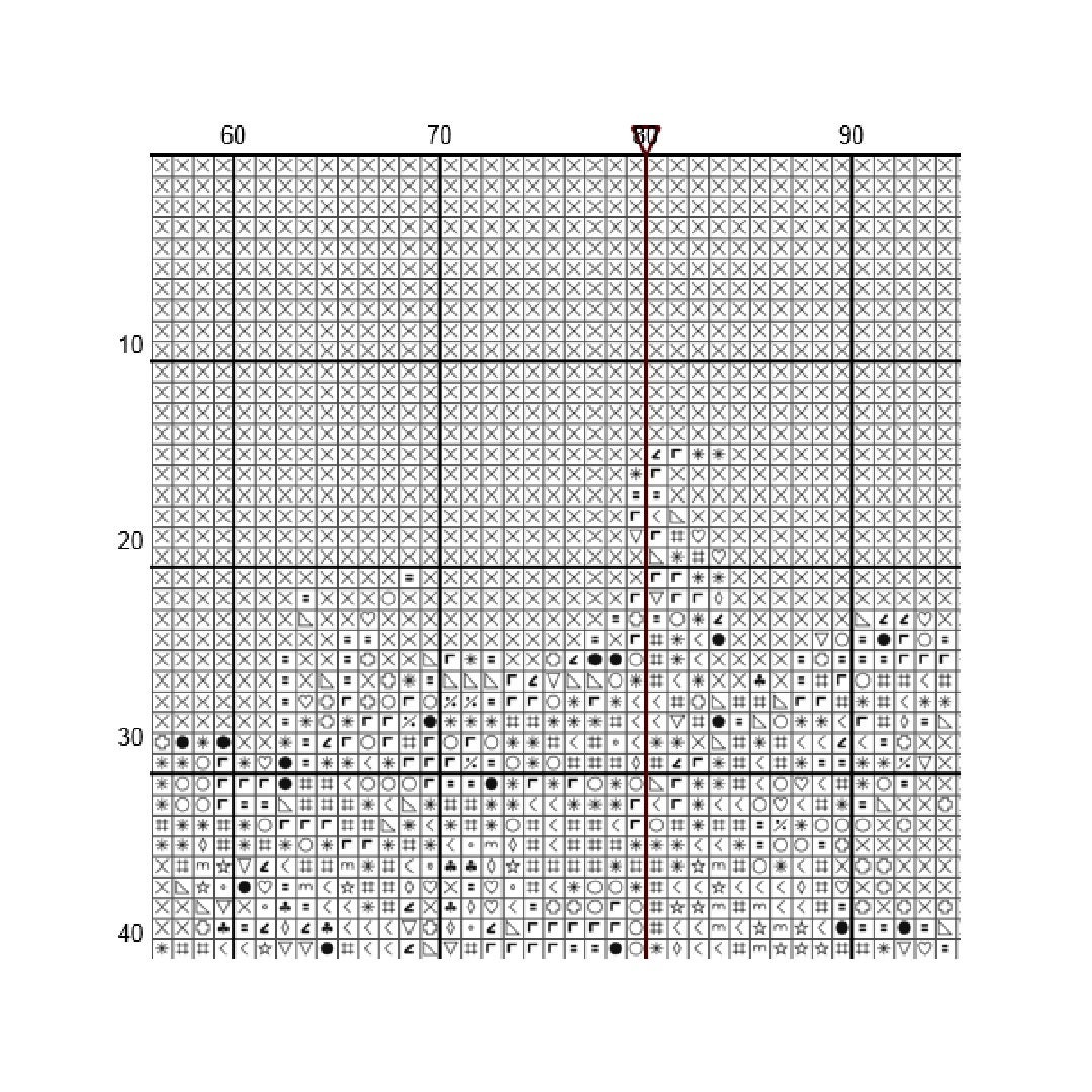 Cross Stitch Chart – a Goofy Dragon Offering to Roll the Dice PDF File ...