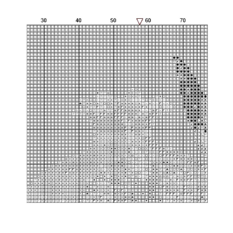 Cross Stitch Chart – a Pomegranate Branch Composition, Dark Academia ...