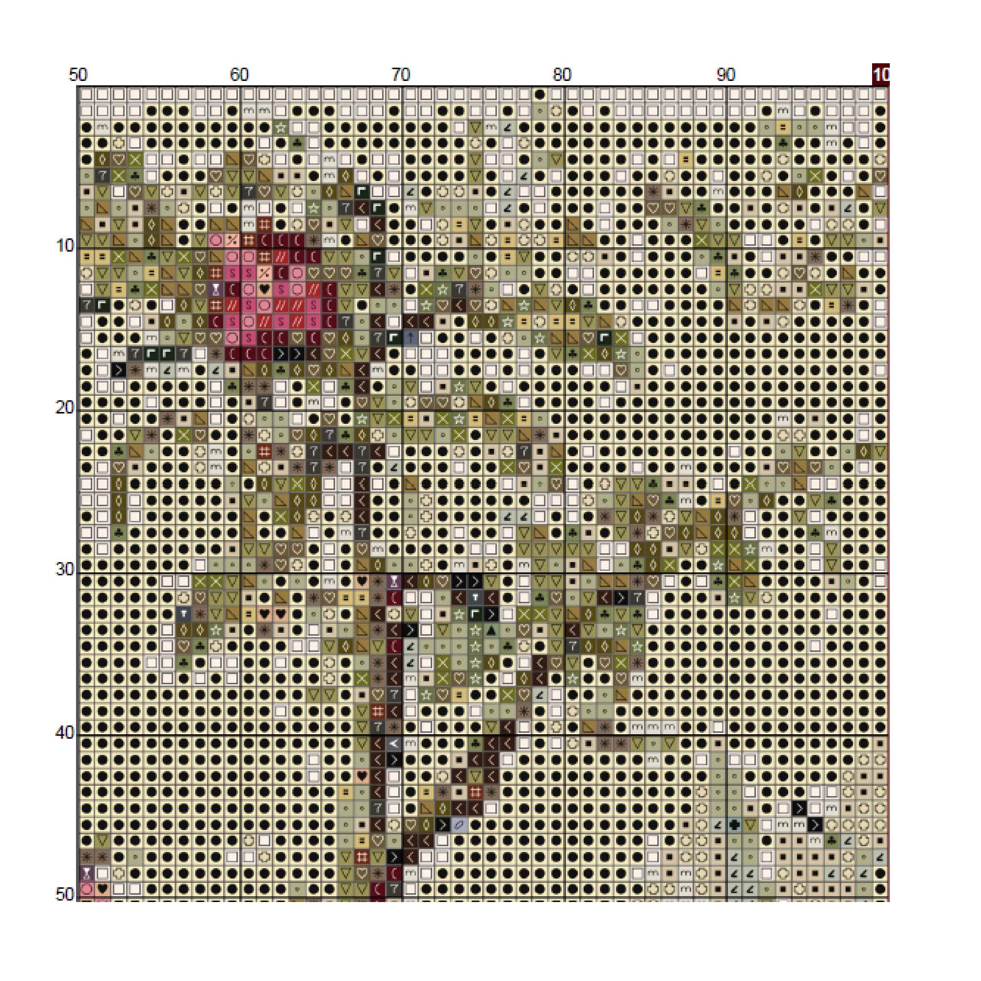 Cross Stitch Chart – Butterflies With Pink Hydrangea. PK Compatible ...