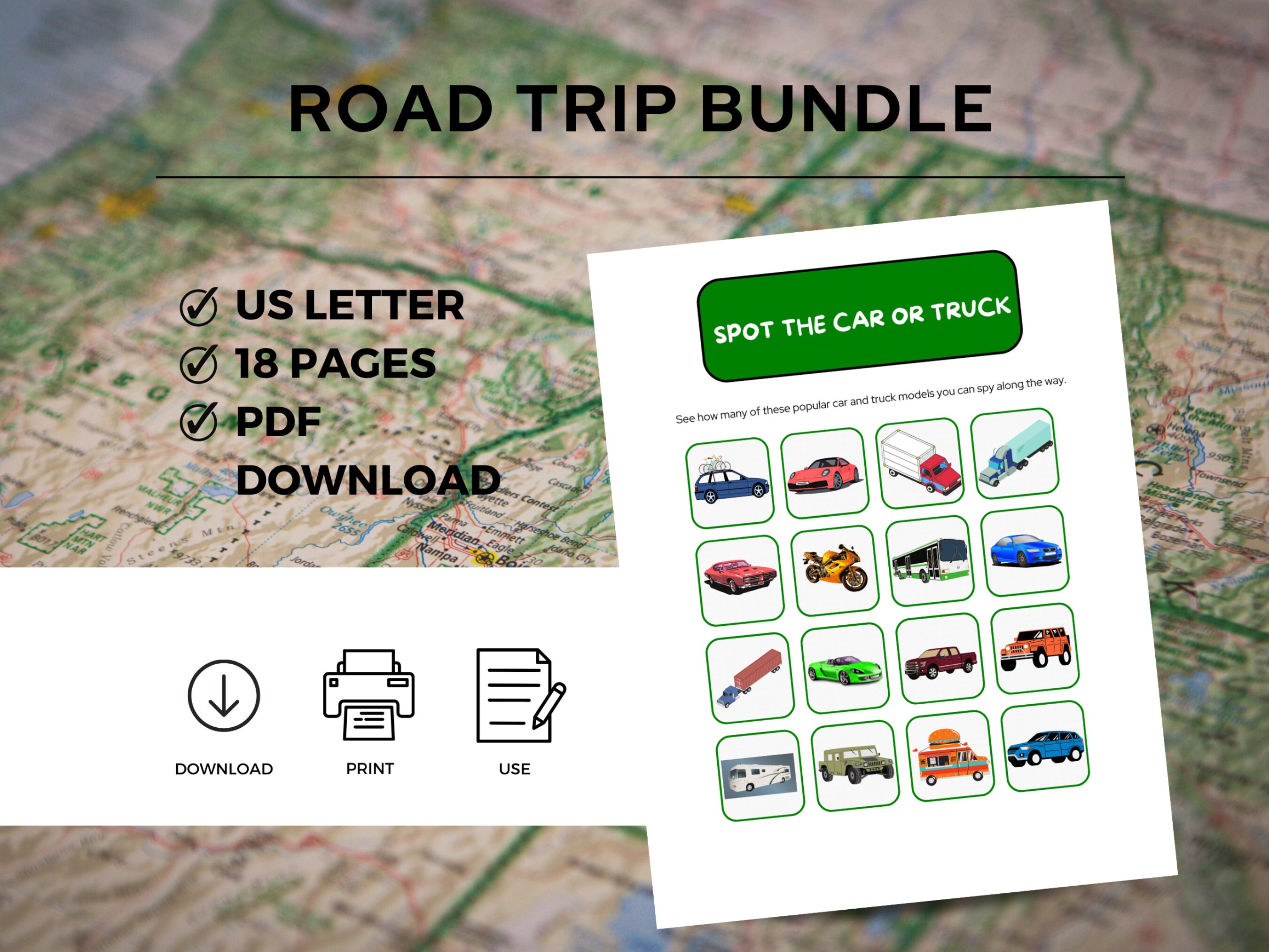 Road Trip Games Printable Bundle, Road Trip Games for Kids and Teens ...