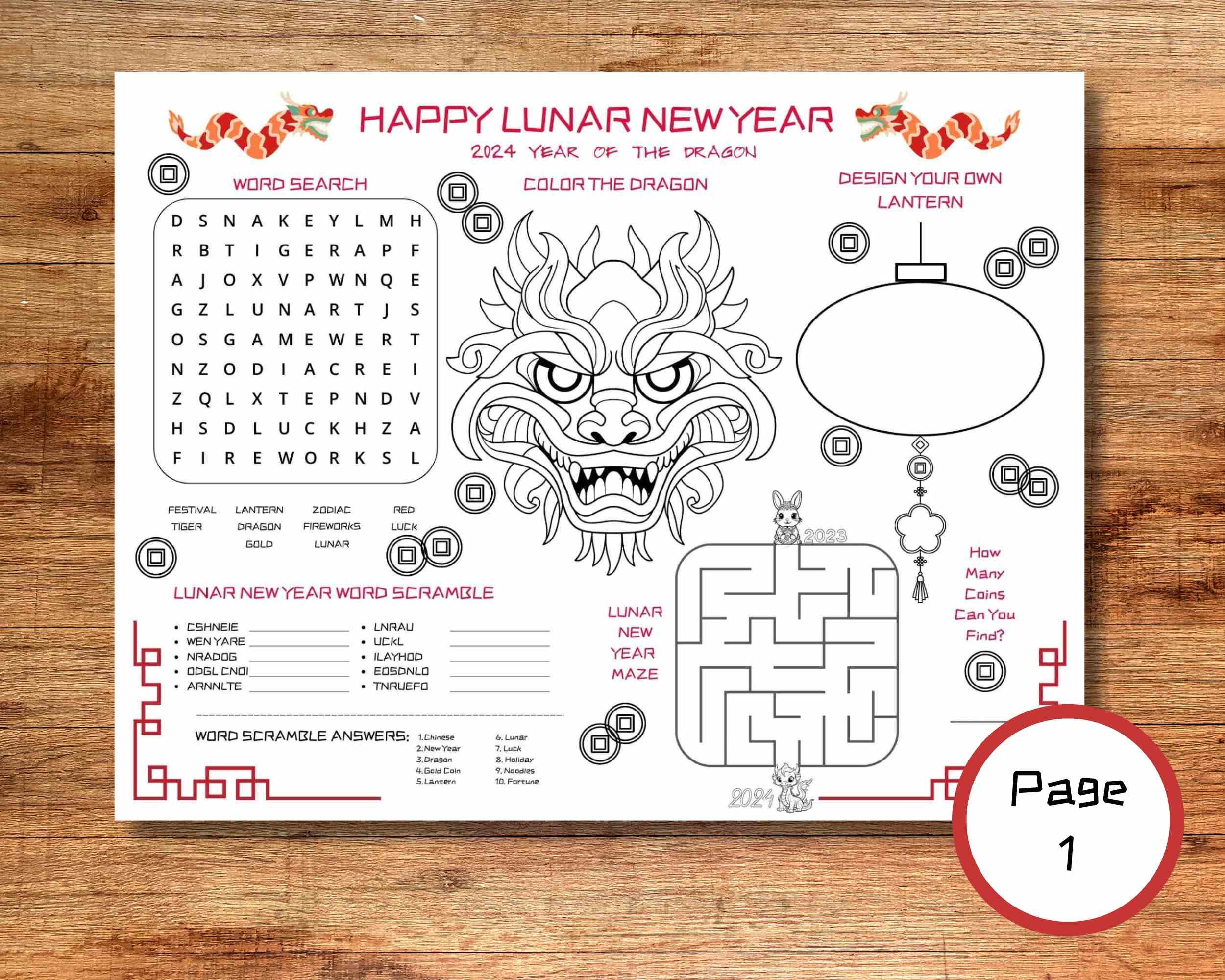 Chinese New Year, Lunar New Year, Year of the Dragon, Lunar New Year ...