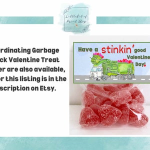 Garbage Truck Valentine's Day Cards, Kids Classroom Garbage Truck ...