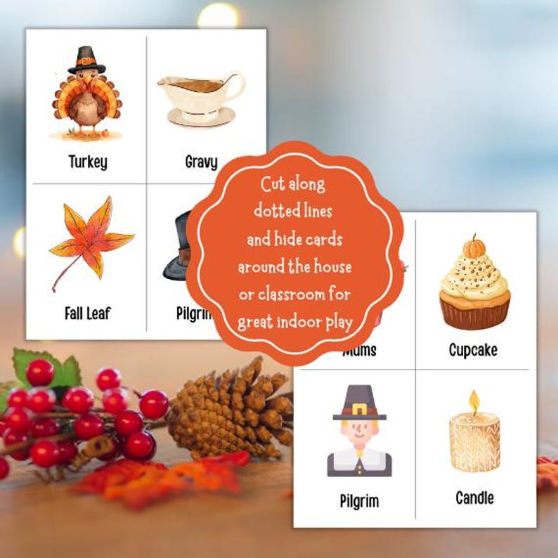Thanksgiving Scavenger Hunt for Kids: Printable Digital Download - Etsy