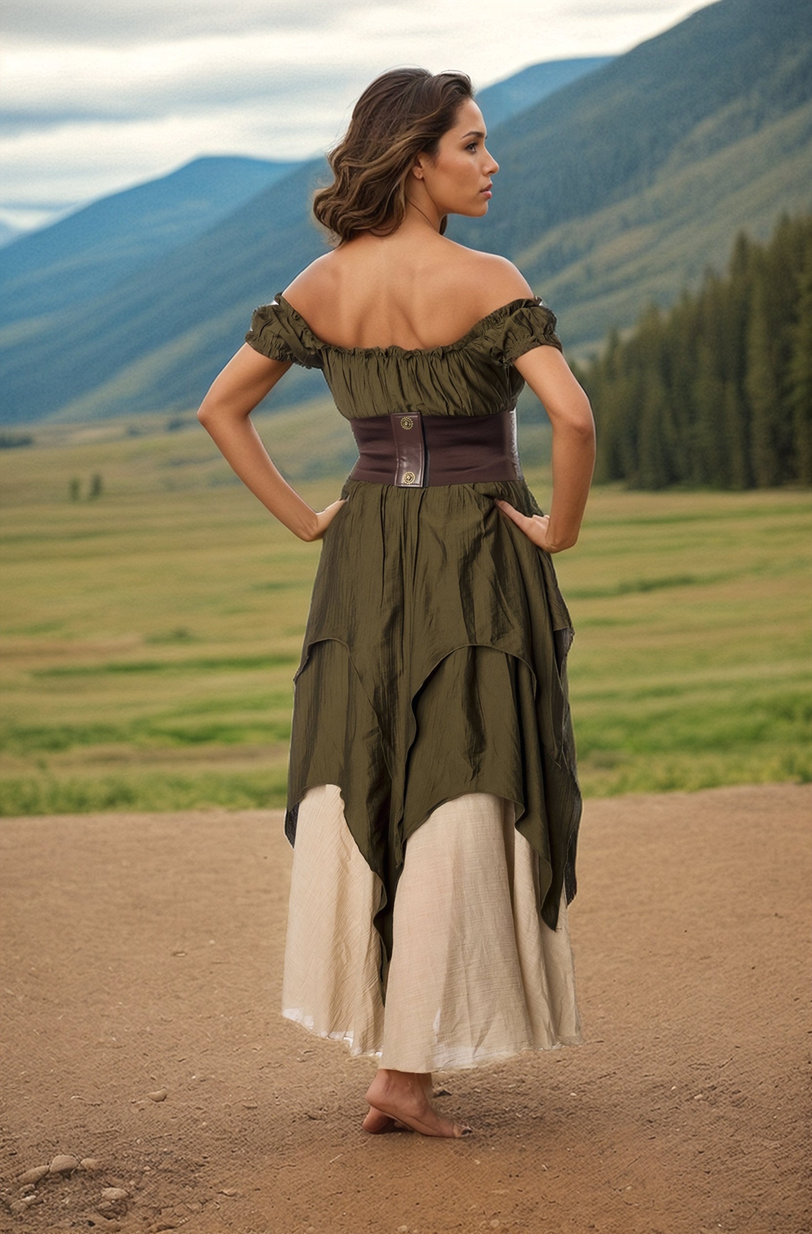 Ren Faire Dress, Medieval Dress,renaissance Dress,prairie Dress,ren ...