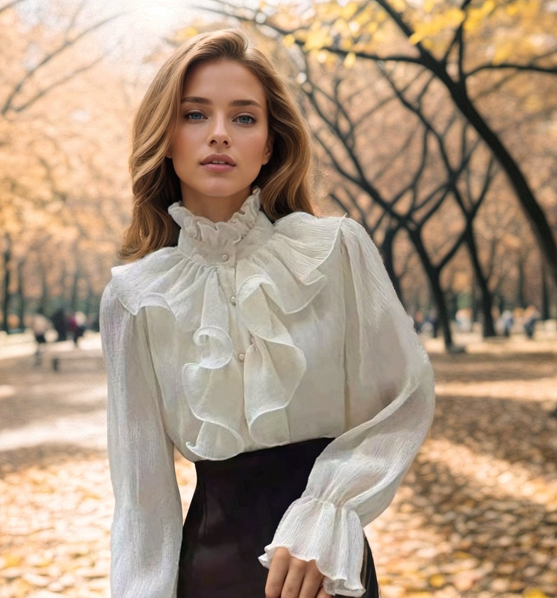 Victorian Blouse, Renaissance Blouse, Medieval Blouse, Cottagecore Top ...