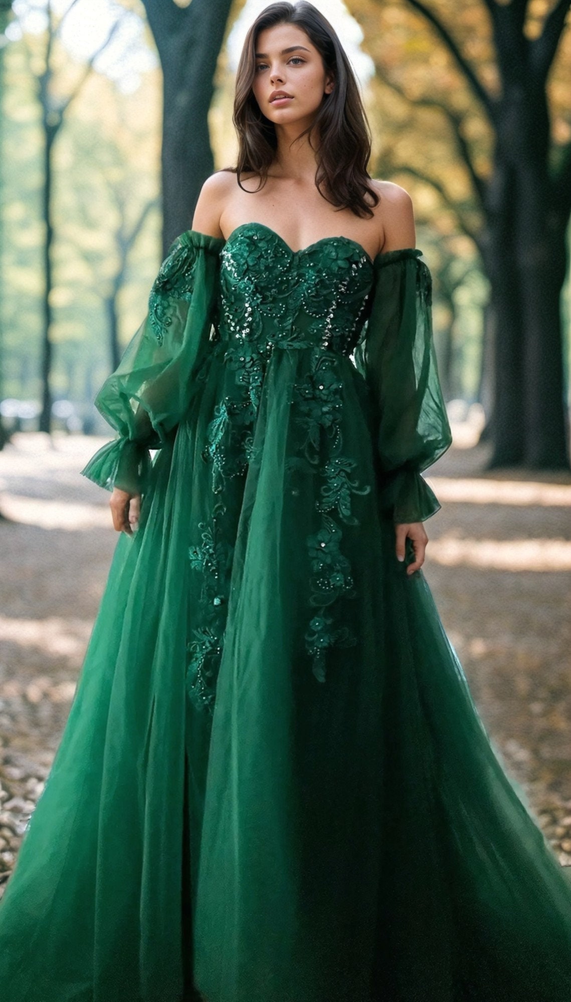 Fairy Prom Dress, Green Prom Dress, Fairycore Dress, Corset Wedding ...