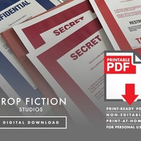 Prop CIA Paper Folder. Top Secret Special Services Folder for Cosplay ...