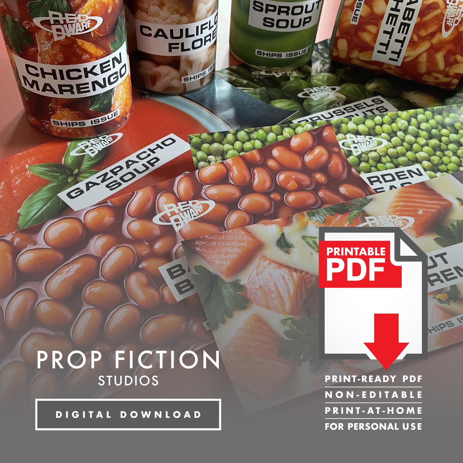 JMC Ship's Issue Can Labels: Printable Pdfs - Prop Ship Stores Food Tin ...