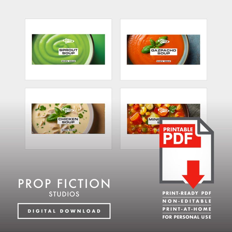 JMC Ship's Issue Can Labels: Printable Pdfs - Prop Ship Stores Food Tin ...