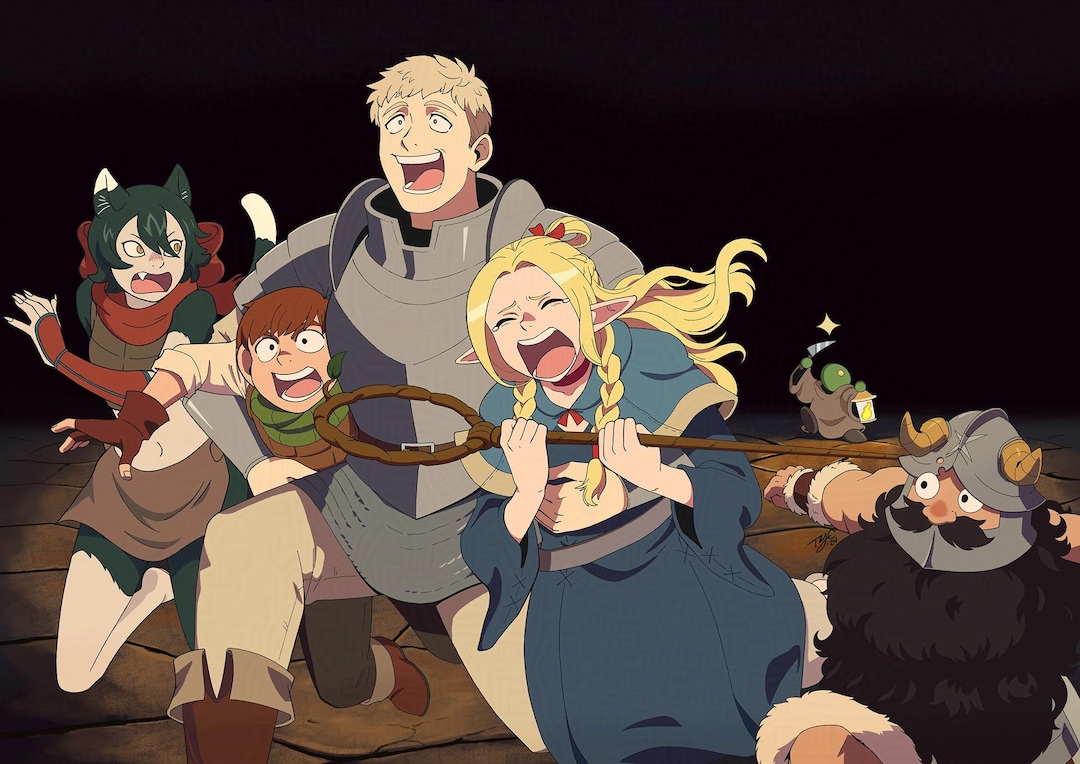Dungeon Meshi X Final Fantasy Print - Etsy