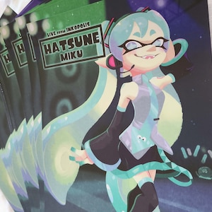 Hatsune Miku Splatoon Print - Etsy