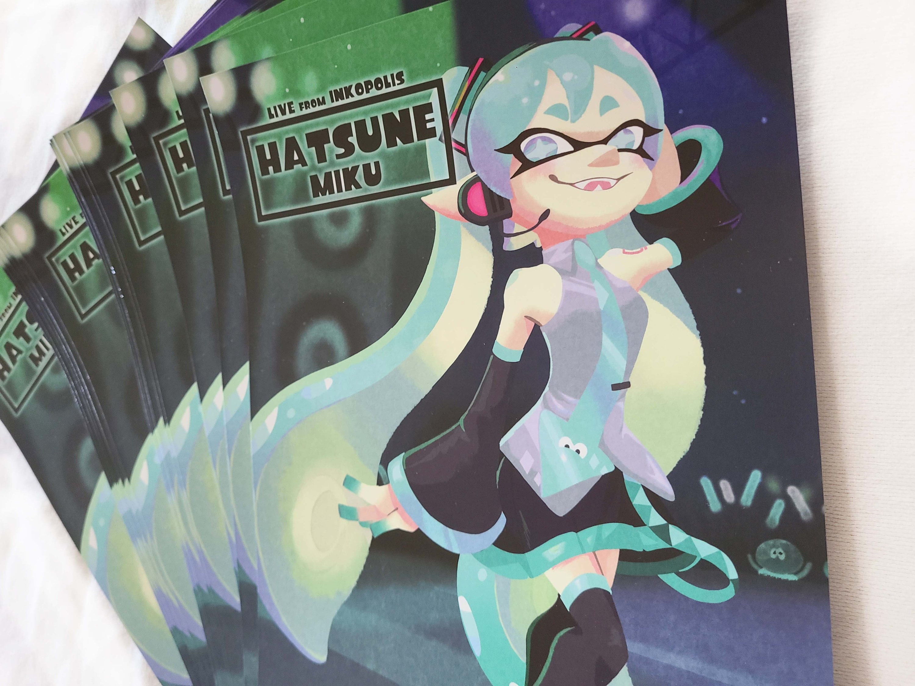 Hatsune Miku Splatoon Print - Etsy