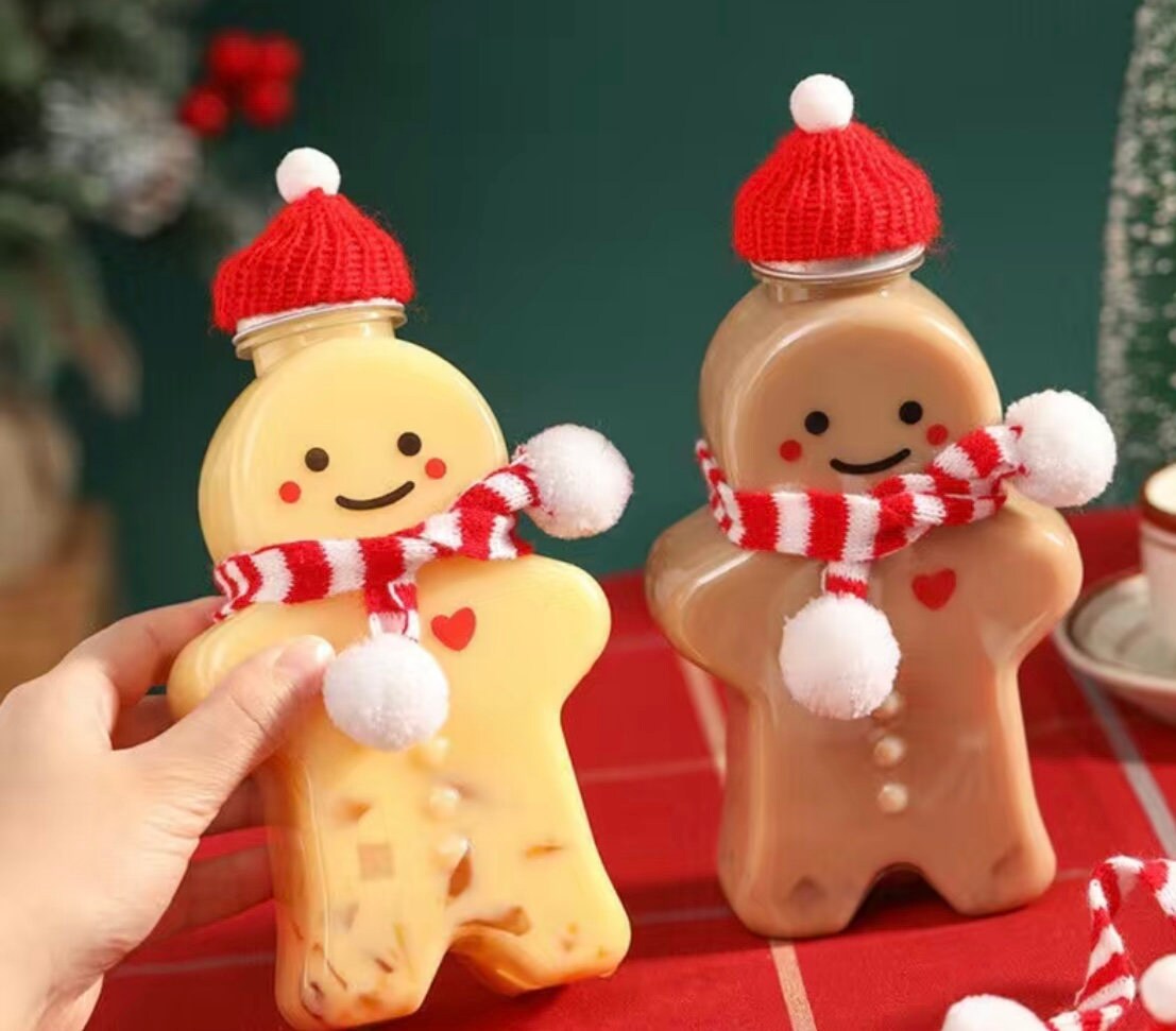 Christmas Gingerbread Man Bottle - Etsy