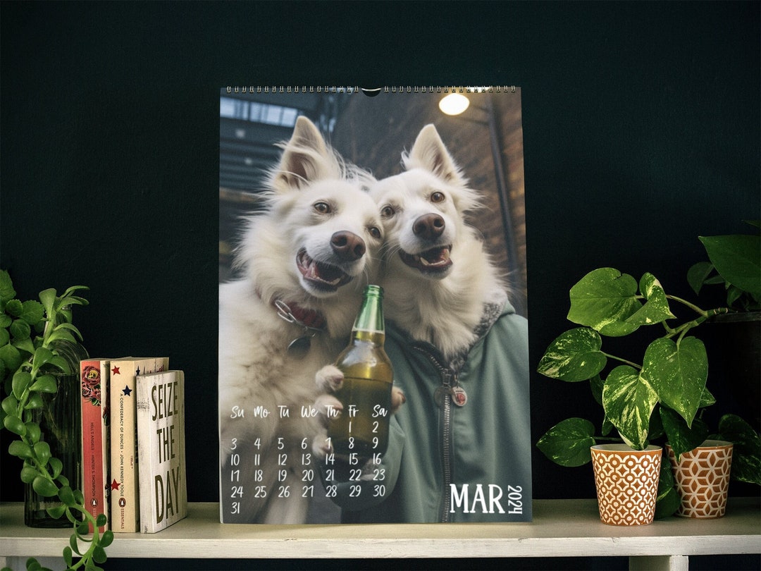 Wall Calendar 2024, Funny Calendar for Dog Lovers, Bestfriends for ...