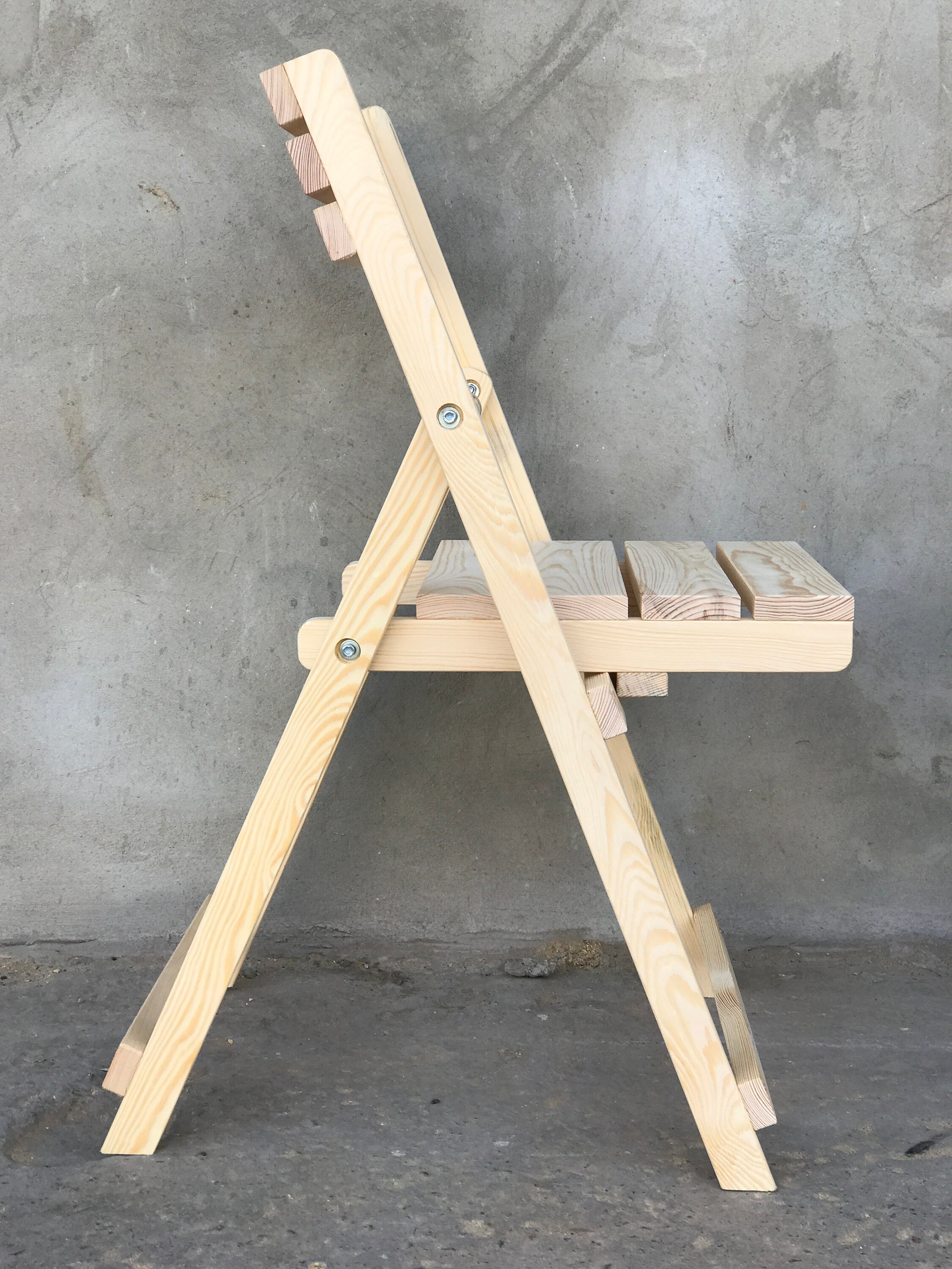 Natural Wood Folding Chair Set of Portable and Space-saving Folding ...