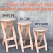 Light Portable Foldable Wooden Stool Round Seat and Convenient Handle ...