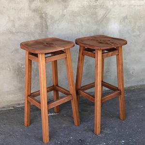 Funny Ergonomic Wooden Bar Stool Rustic High Barstool Man Cave Elevated ...
