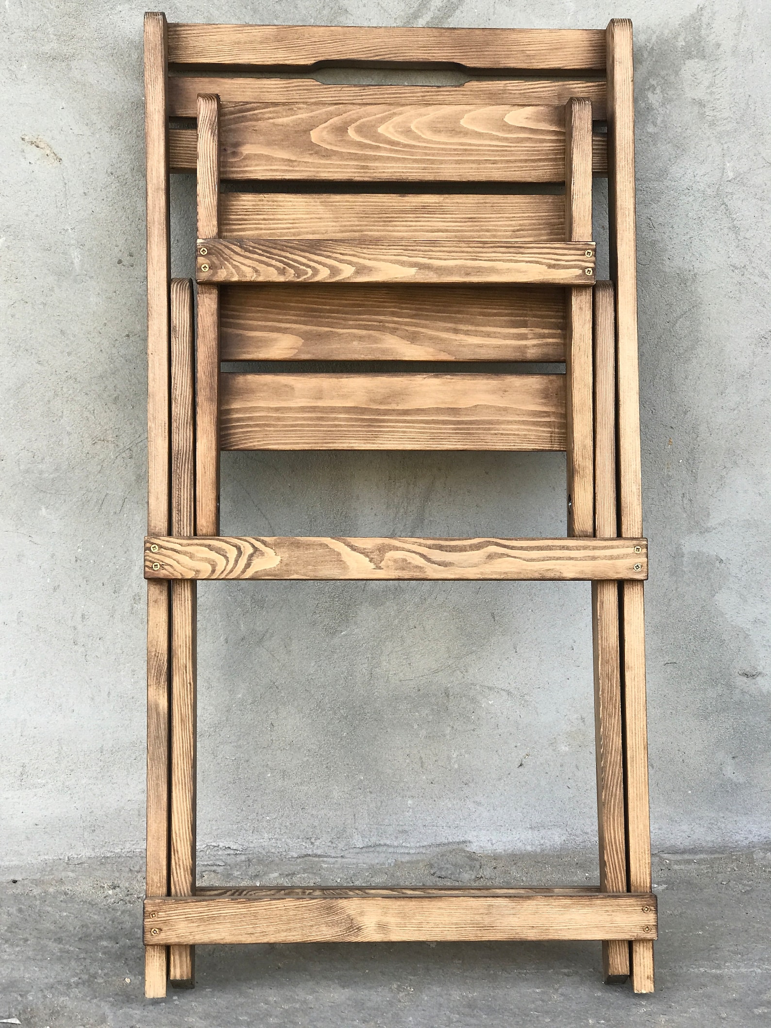 Natural Wood Folding Chair Set of Portable and Space-saving Folding ...