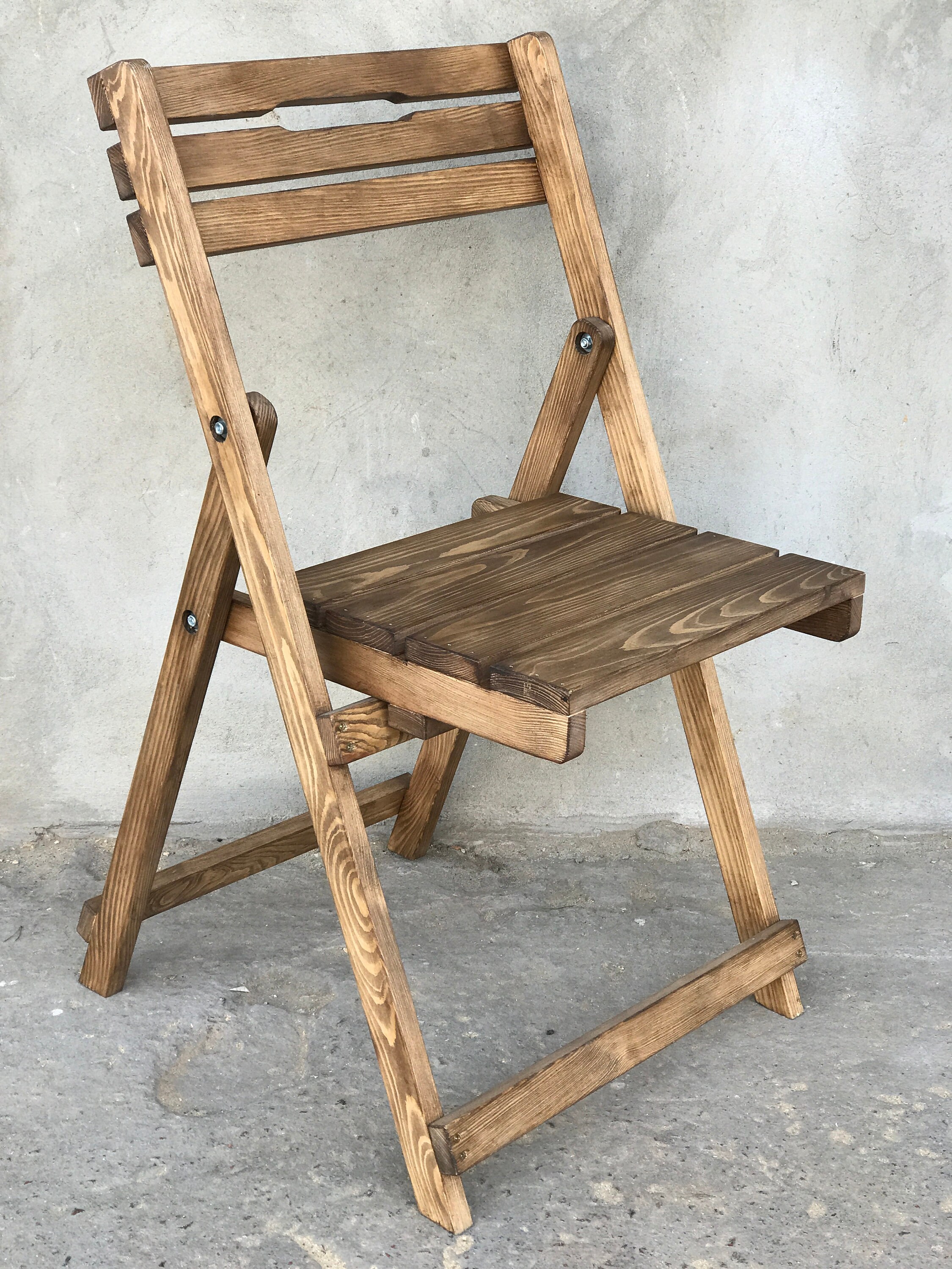 Natural Wood Folding Chair Set of Portable and Space-saving Folding ...