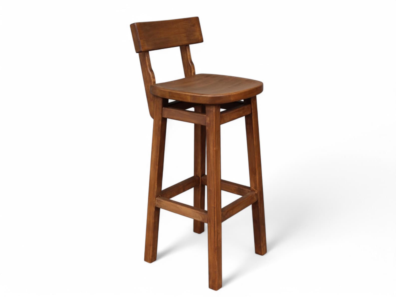 High Chair Natural Solid Wood With a Comfortable Seat for the Bar ...