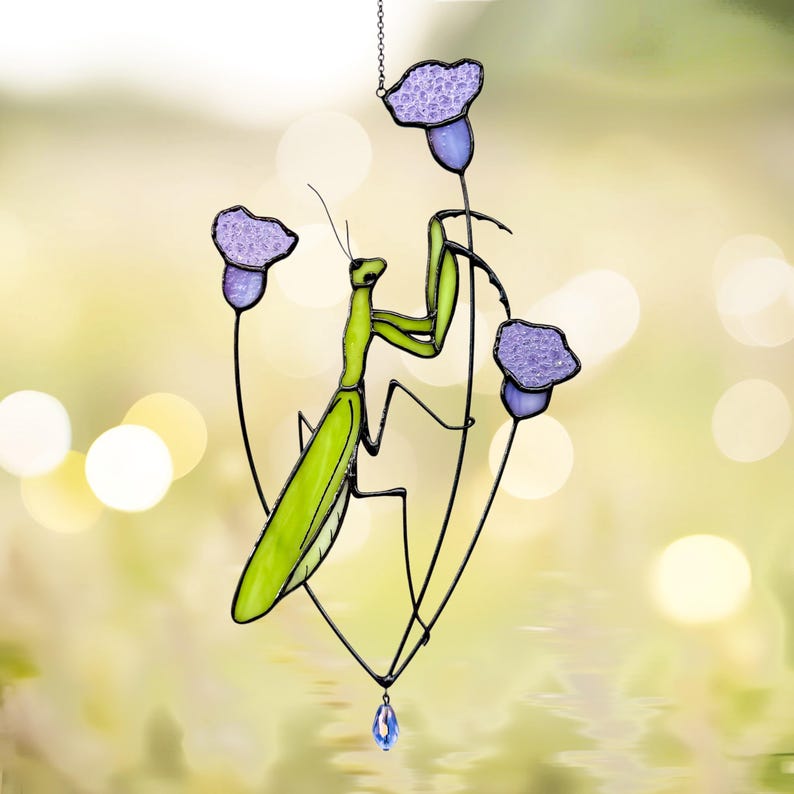 Stained Glass Praying Mantis Suncatcher. Unique Mother's Day Gifts ...