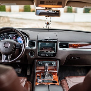 Black Widow Spider Car Charm. Cool and Stylish Car Accessory. Stained ...