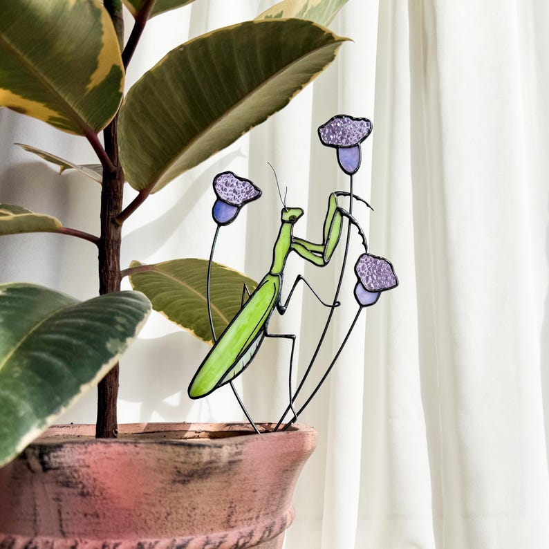 Stained Glass Praying Mantis Suncatcher. Unique Mother's Day Gifts ...